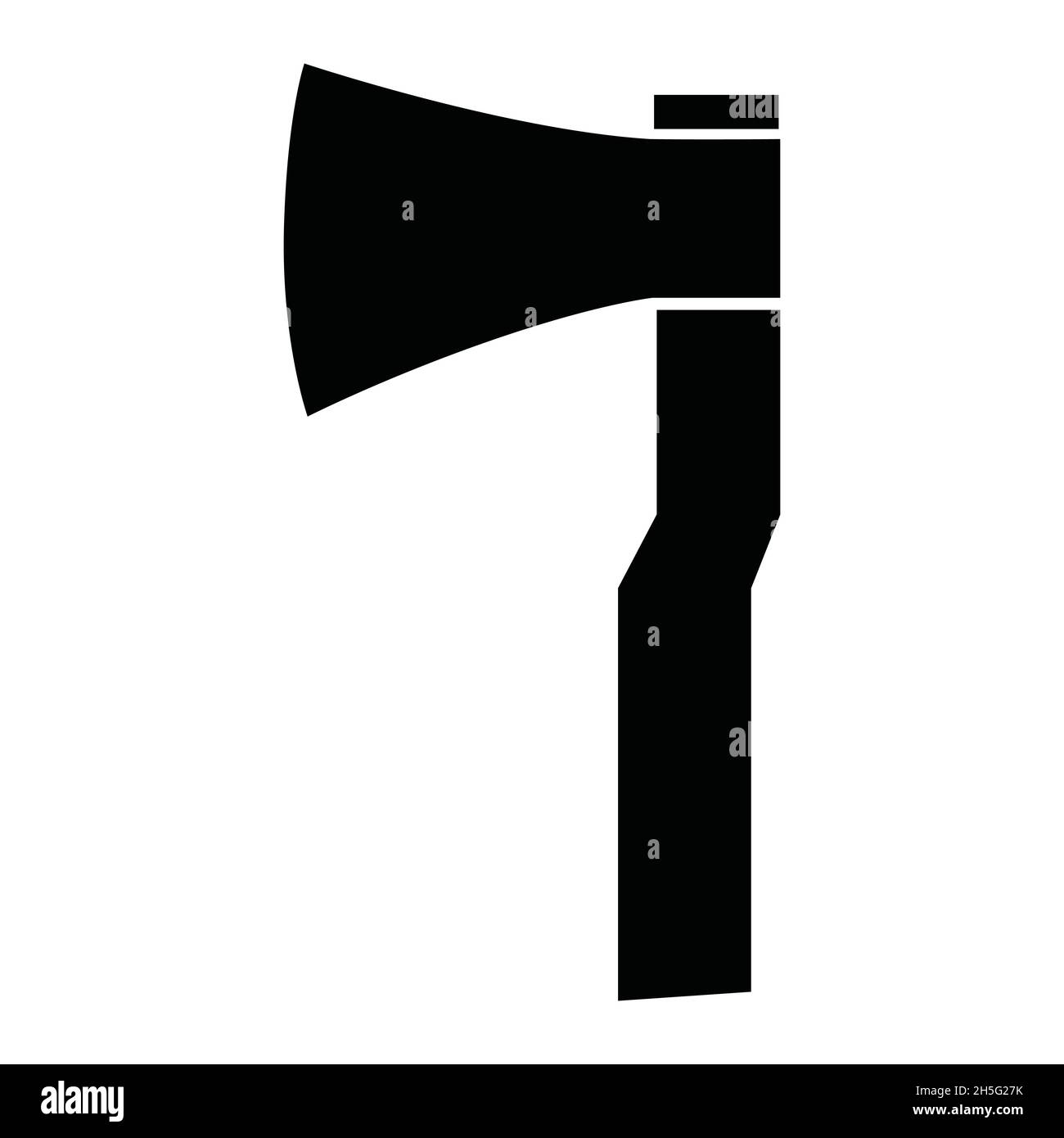 Ax icon flat vector illustration isolated on white background Stock ...