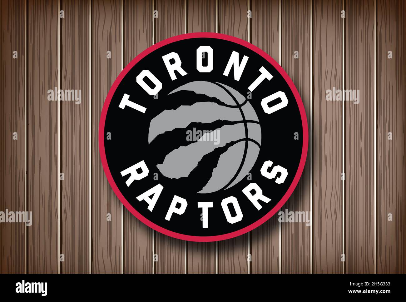 Coat of arms Toronto Raptors, Toronto, a Canadian basketball club from ...