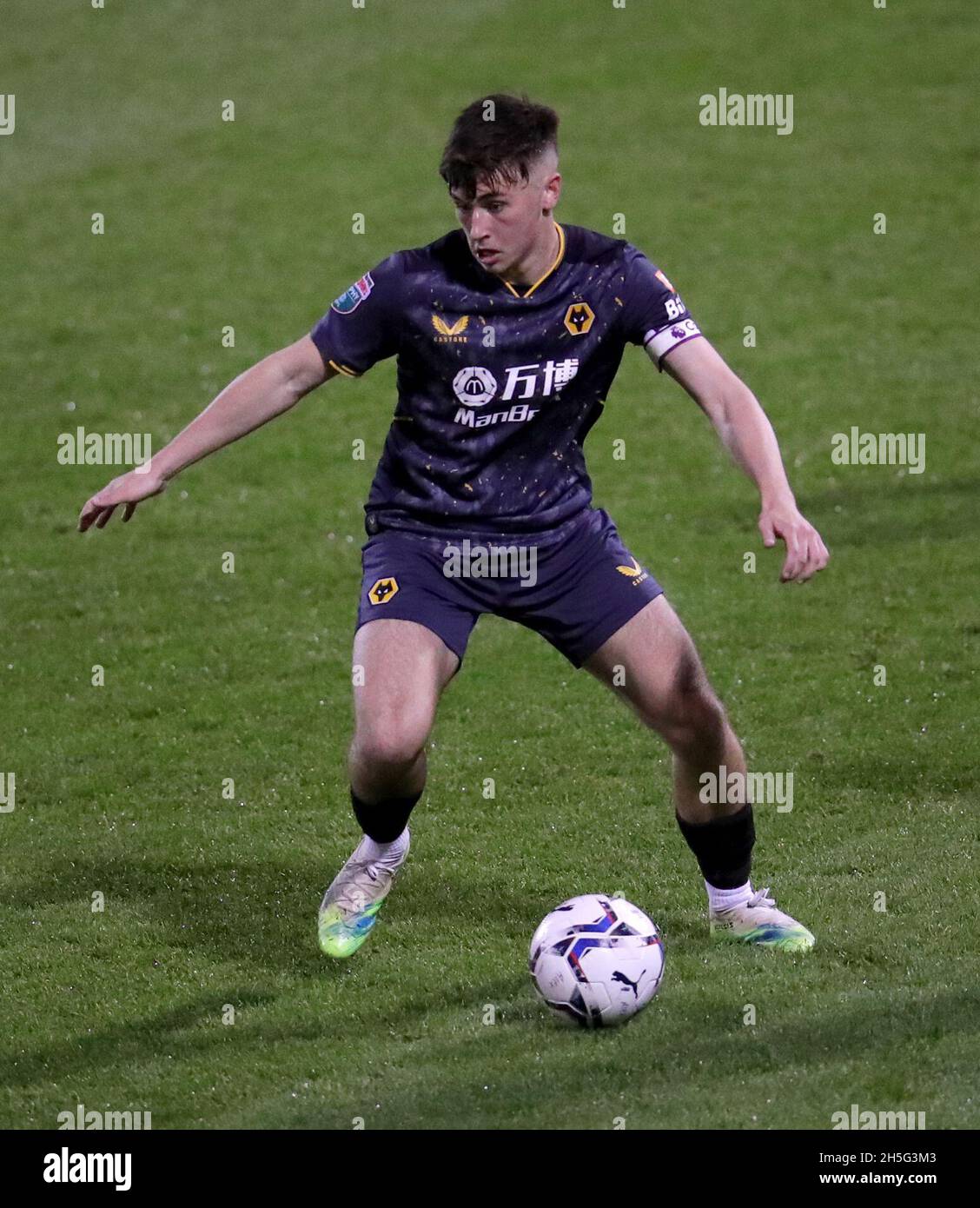 Wolverhampton Wanderers Luke Cundle during the Papa John's Trophy ...