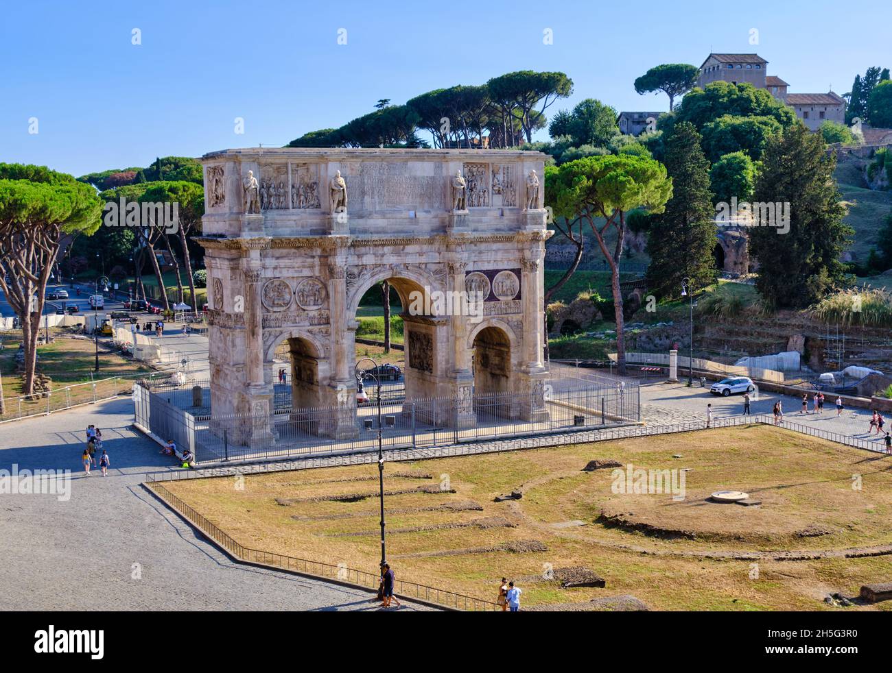 Rome, Italy. The Arch of Titus (Arco di Tito) on the Via Sacra of the ...