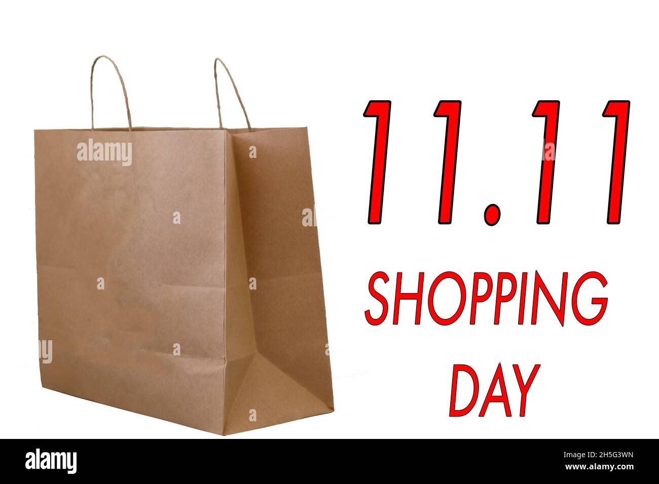 Online shopping, 11.11 single day sale concept. single day sale tag. Shopping concept Stock ...