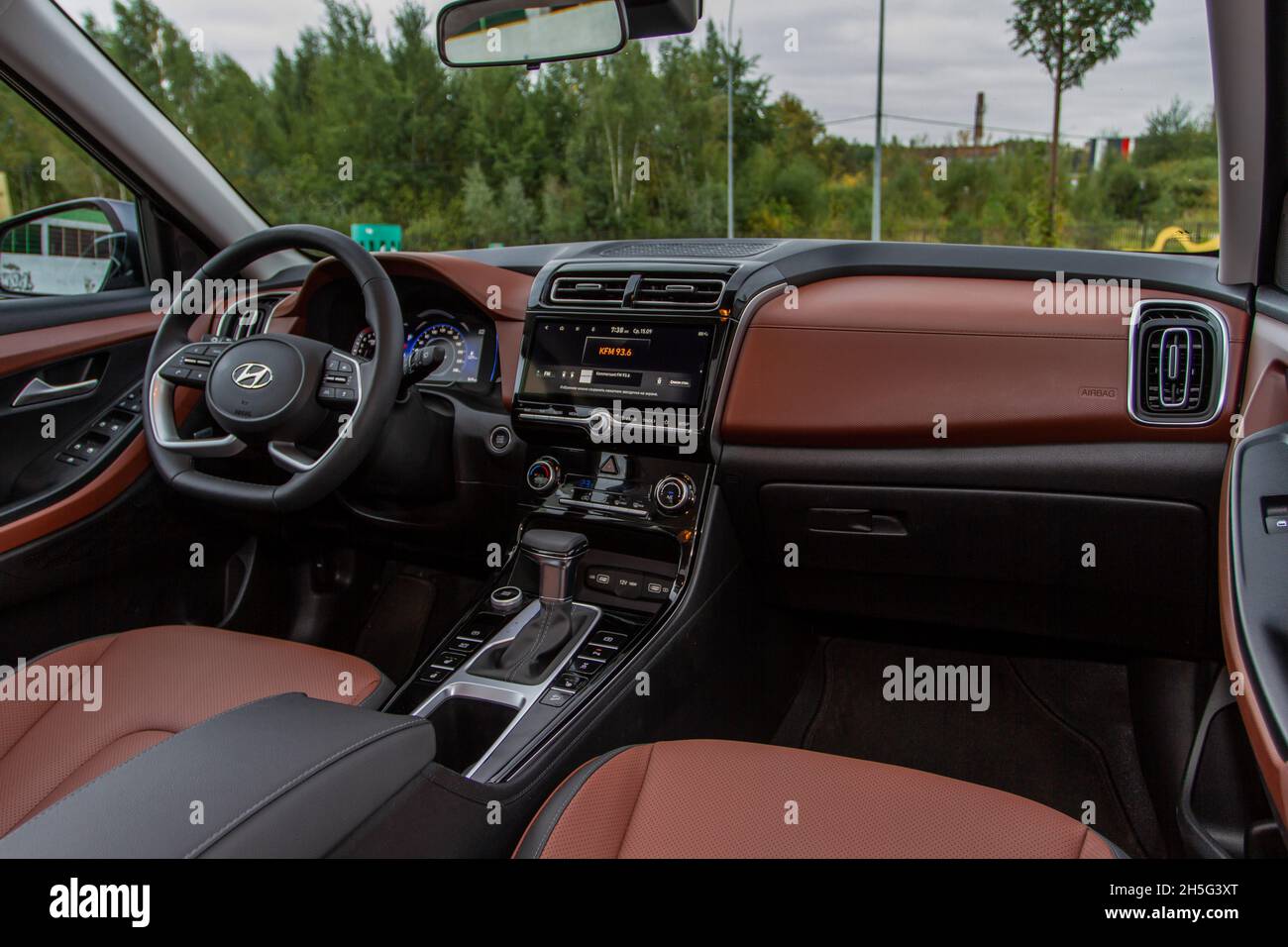 MOSCOW, RUSSIA - SEPTEMBER 15, 2021 Hyundai Creta Second generation ...