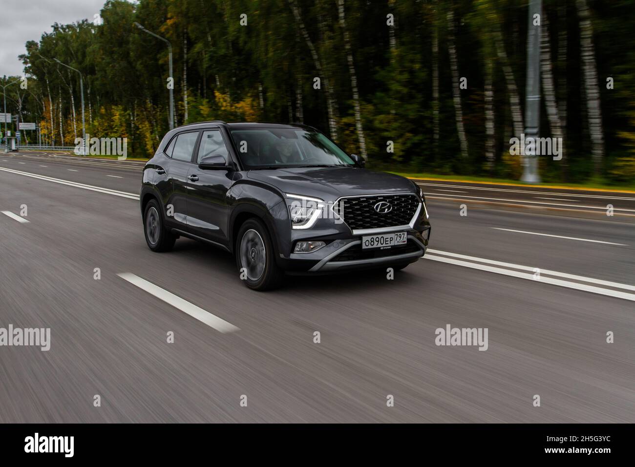 MOSCOW, RUSSIA - SEPTEMBER 15, 2021 Hyundai Creta Second generation ...