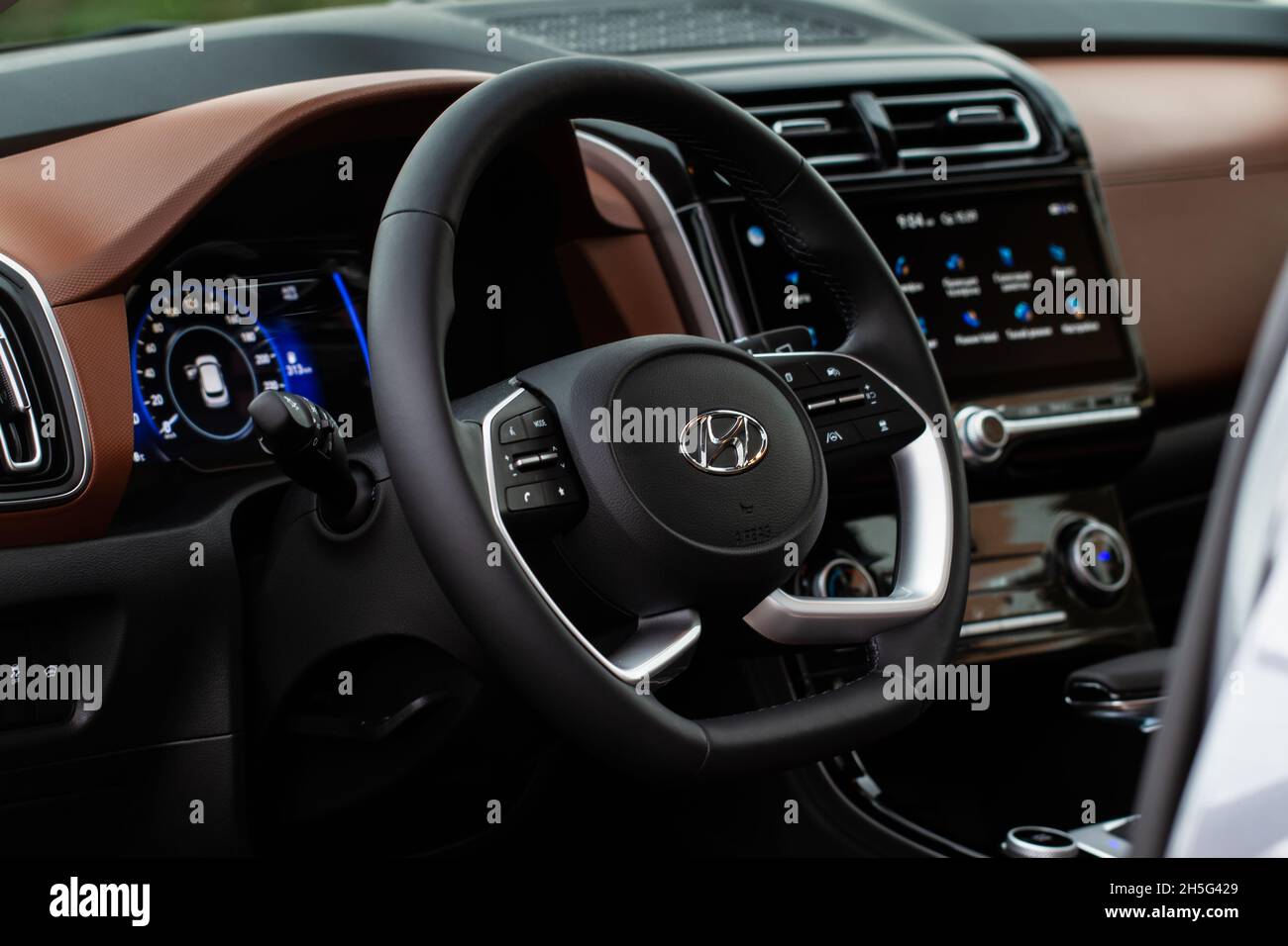 MOSCOW, RUSSIA - SEPTEMBER 15, 2021 Hyundai Creta Second generation ...