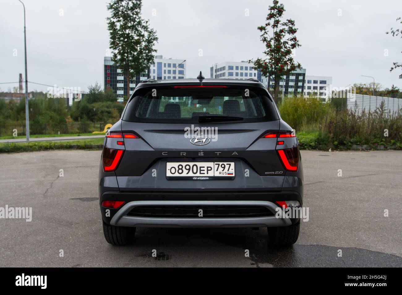 MOSCOW, RUSSIA - SEPTEMBER 15, 2021 Hyundai Creta Second generation ...
