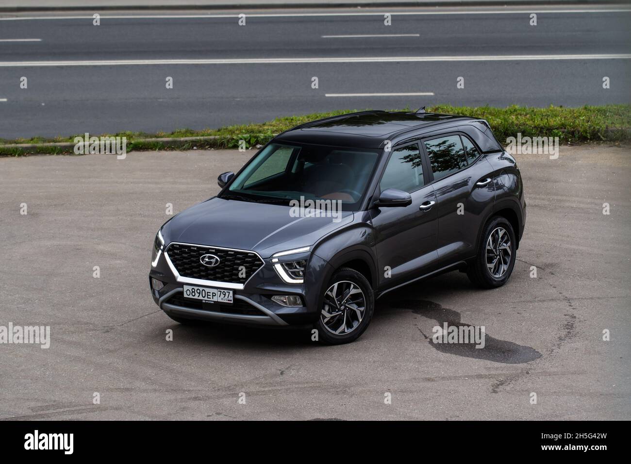 MOSCOW, RUSSIA - SEPTEMBER 15, 2021 Hyundai Creta Second generation ...