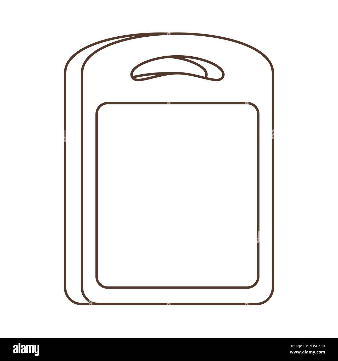 Illustration of cooking board. Stylized kitchen and restaurant utensil ...