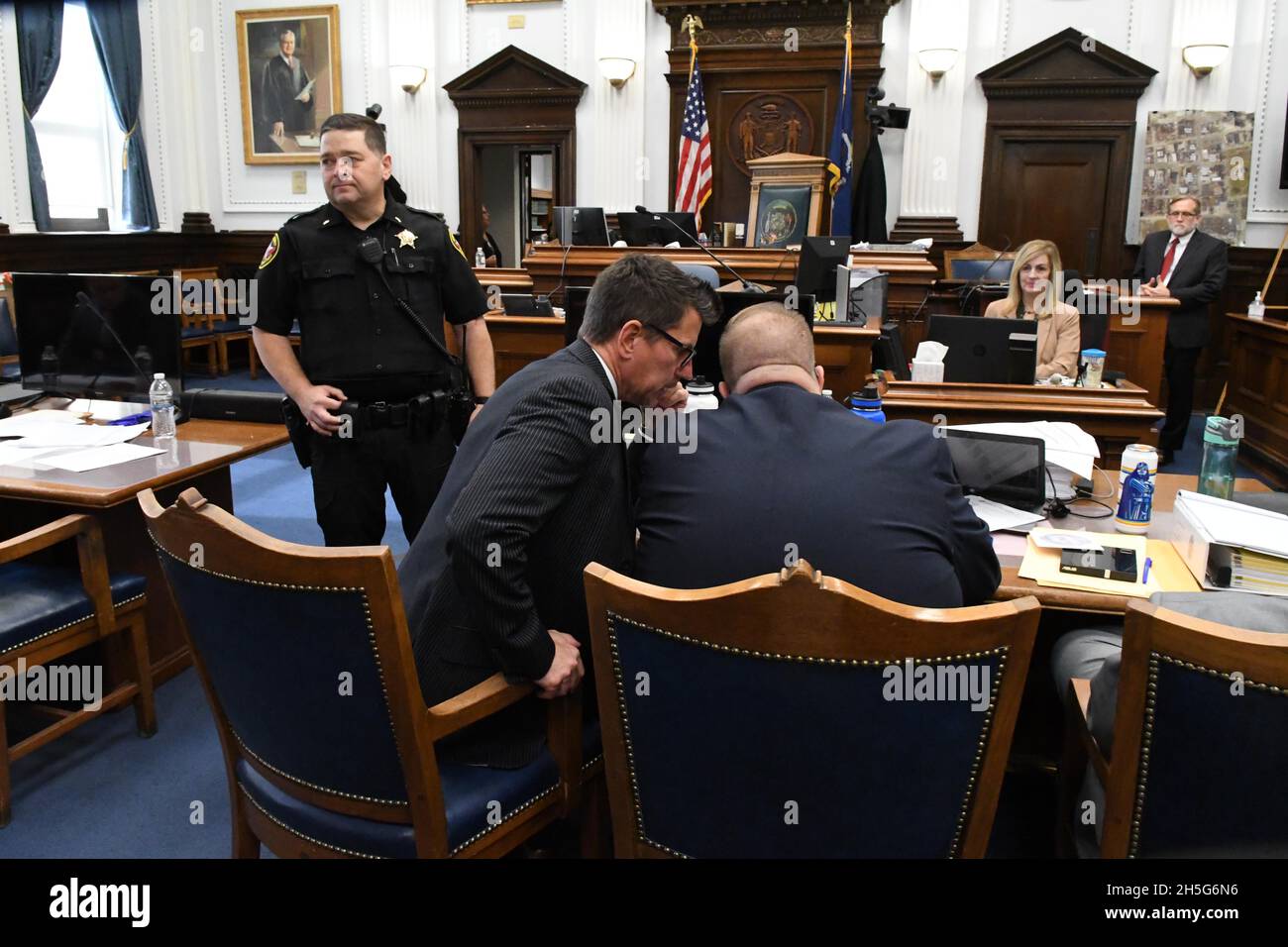 Kenosha, Wisconsin, USA. 9th Nov, 2021. SheriffÃ¢â‚¬â„¢s deputies are ...
