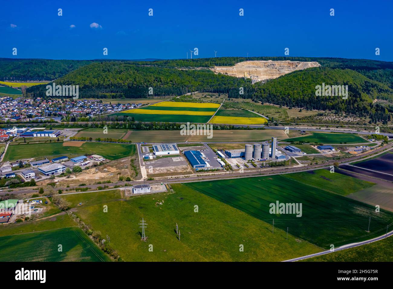 Geisingen Luftbild | Die Stadt Geisingen aus der Luft Stock Photo - Alamy