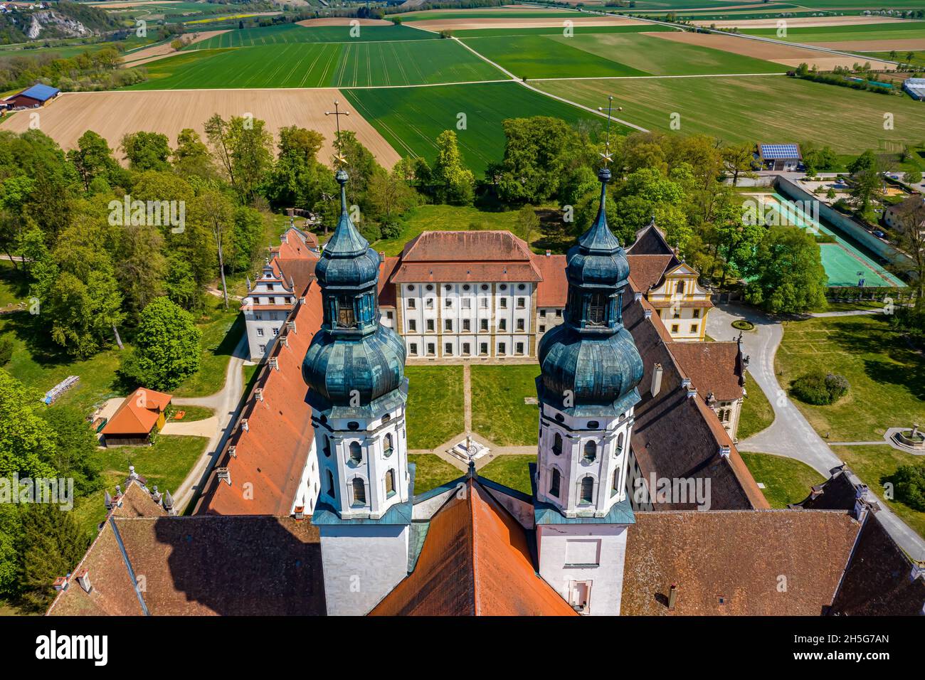 Kloster Obermarchtal Luftbild | Luftbildaufnahme vom Kloster ...