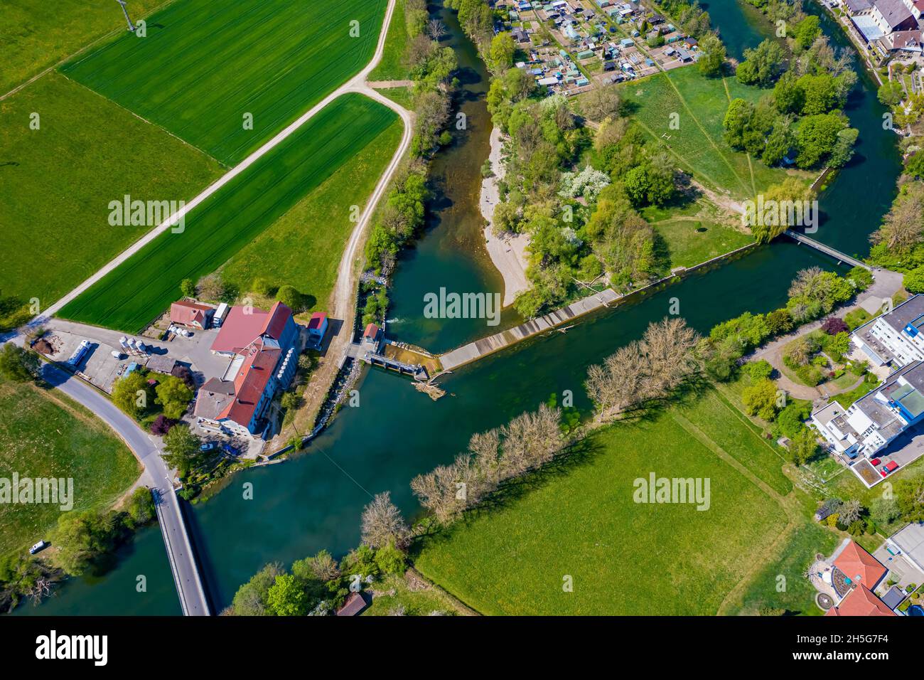 Munderkingen Luftbildaufnahme | Die Stadt Munderkingen von oben Stock ...
