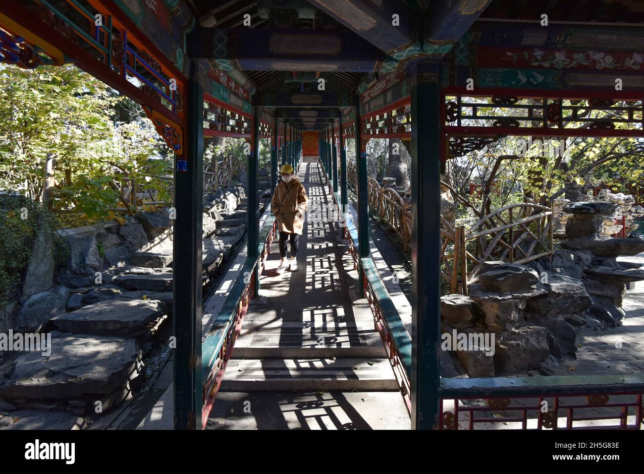 A man is seen walking on the balcony of Prince Gong's Manson.Prince ...