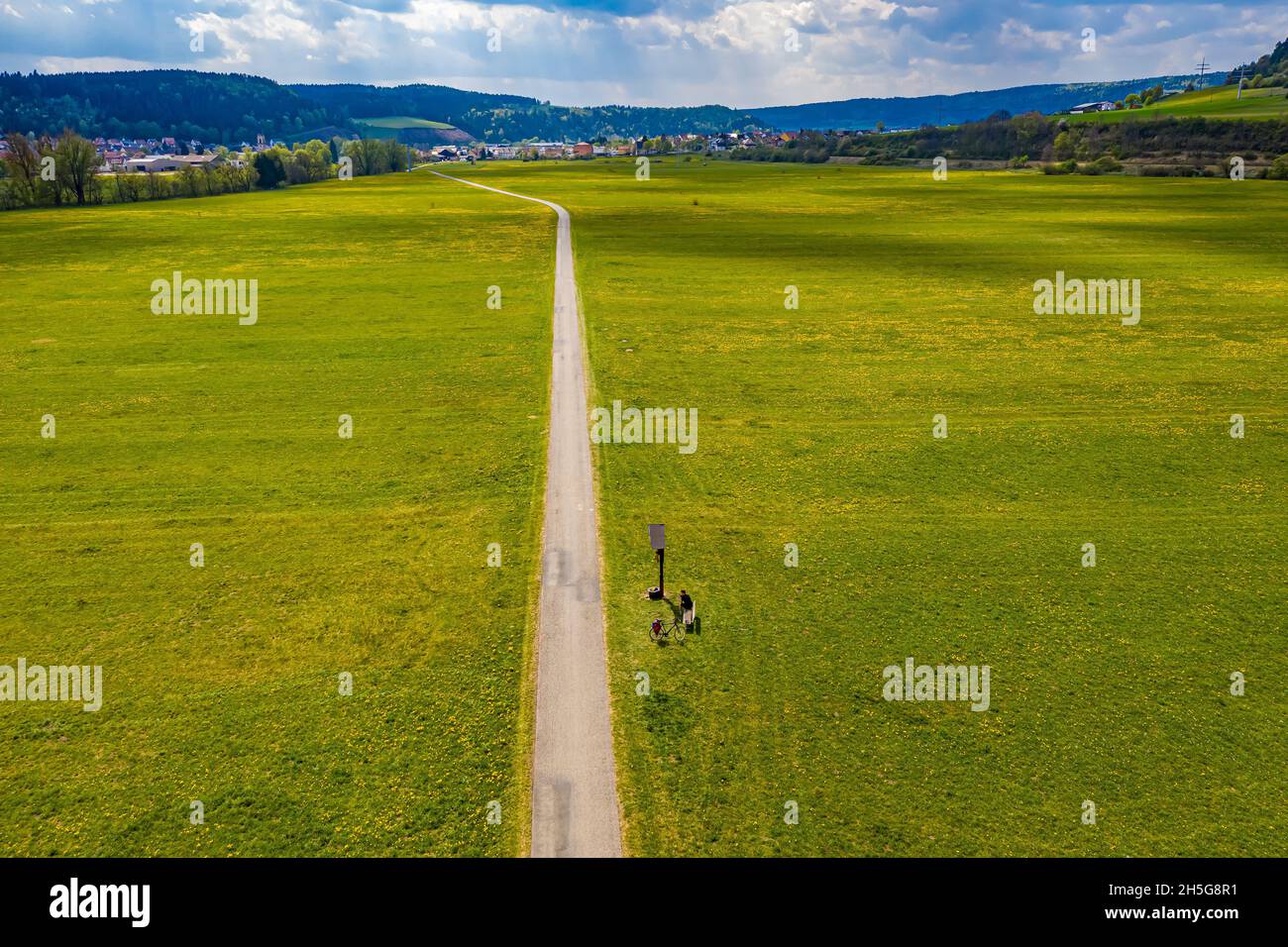 Die Donau aus der Luft | River Donau in Germany from above Stock Photo ...