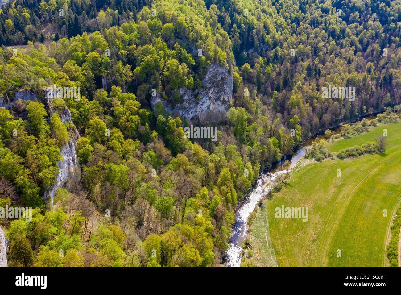 Die Donau aus der Luft | River Donau in Germany from above Stock Photo ...