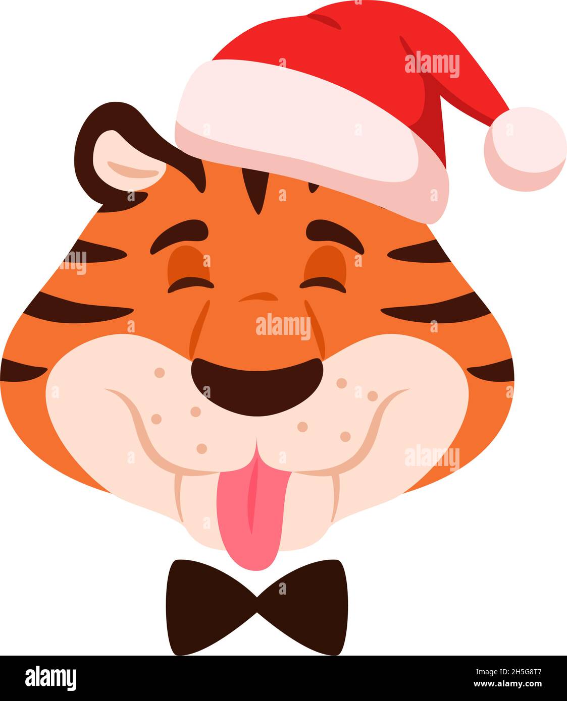 Teasing comic cartoon tiger head. Wild cat Stock Vector Image & Art - Alamy