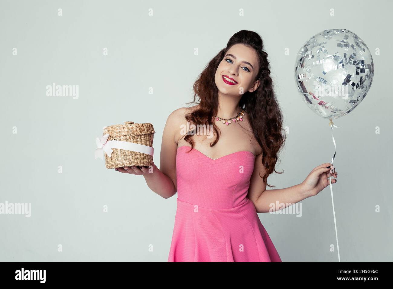 Lady cheeky smile hi-res stock photography and images - Alamy