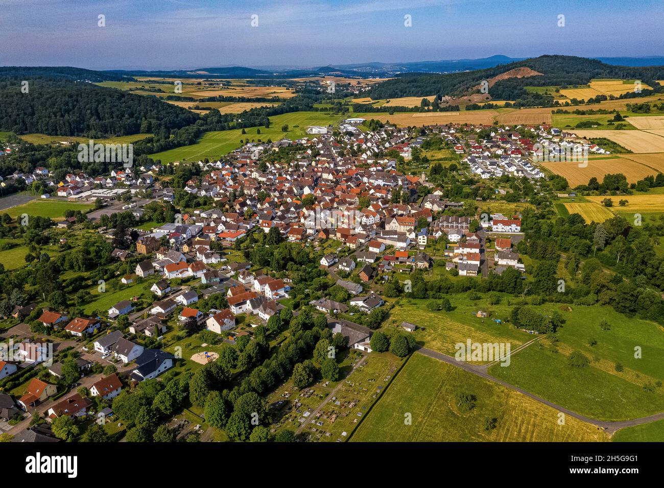 Luftbild allendorf lumda hi-res stock photography and images - Alamy
