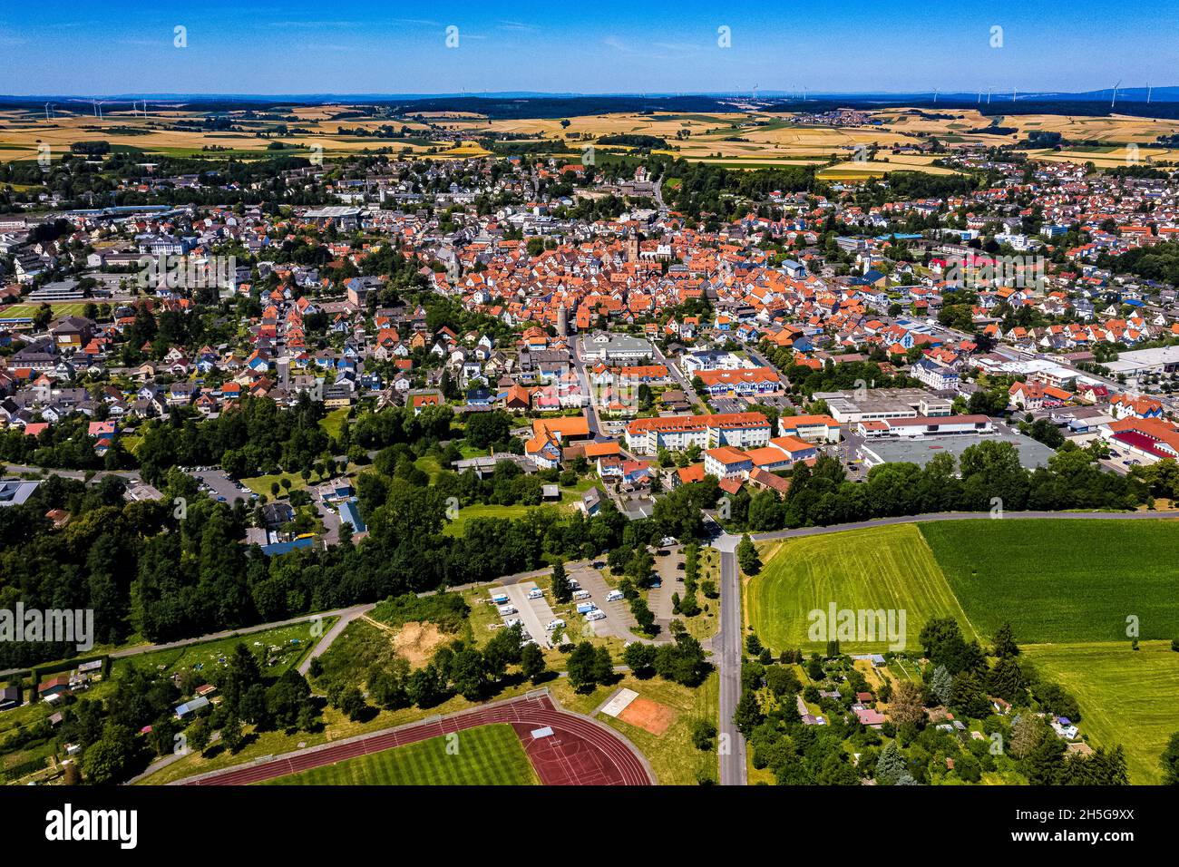 Die Stadt Alsfeld in Hessen aus der Luft - Luftbilder von Alsfeld ...
