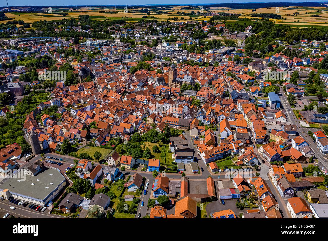 Die Stadt Alsfeld in Hessen aus der Luft - Luftbilder von Alsfeld ...
