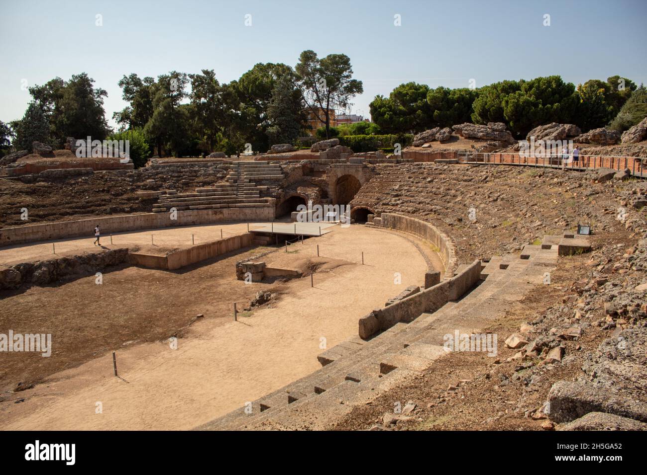Beautiful view of Merida Amphitheater in Merida, Spain Stock Photo - Alamy