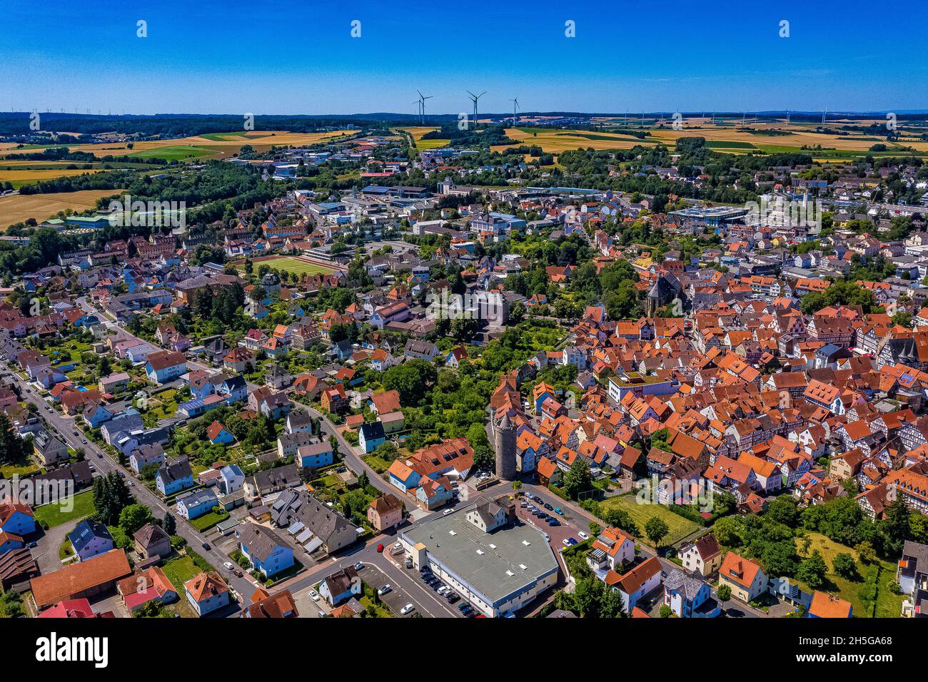 Die Stadt Alsfeld in Hessen aus der Luft - Luftbilder von Alsfeld ...