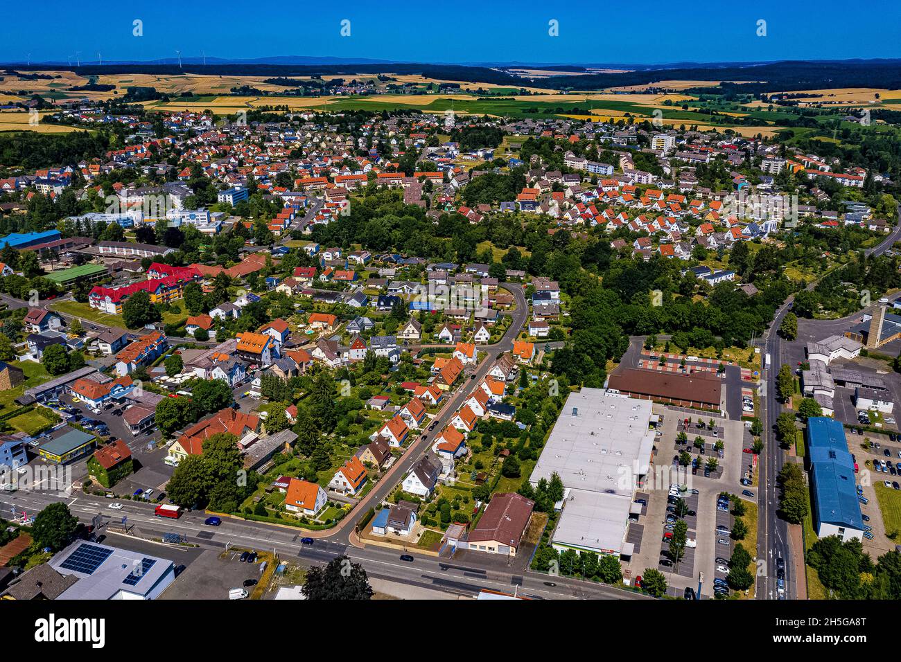 Die Stadt Alsfeld in Hessen aus der Luft - Luftbilder von Alsfeld ...