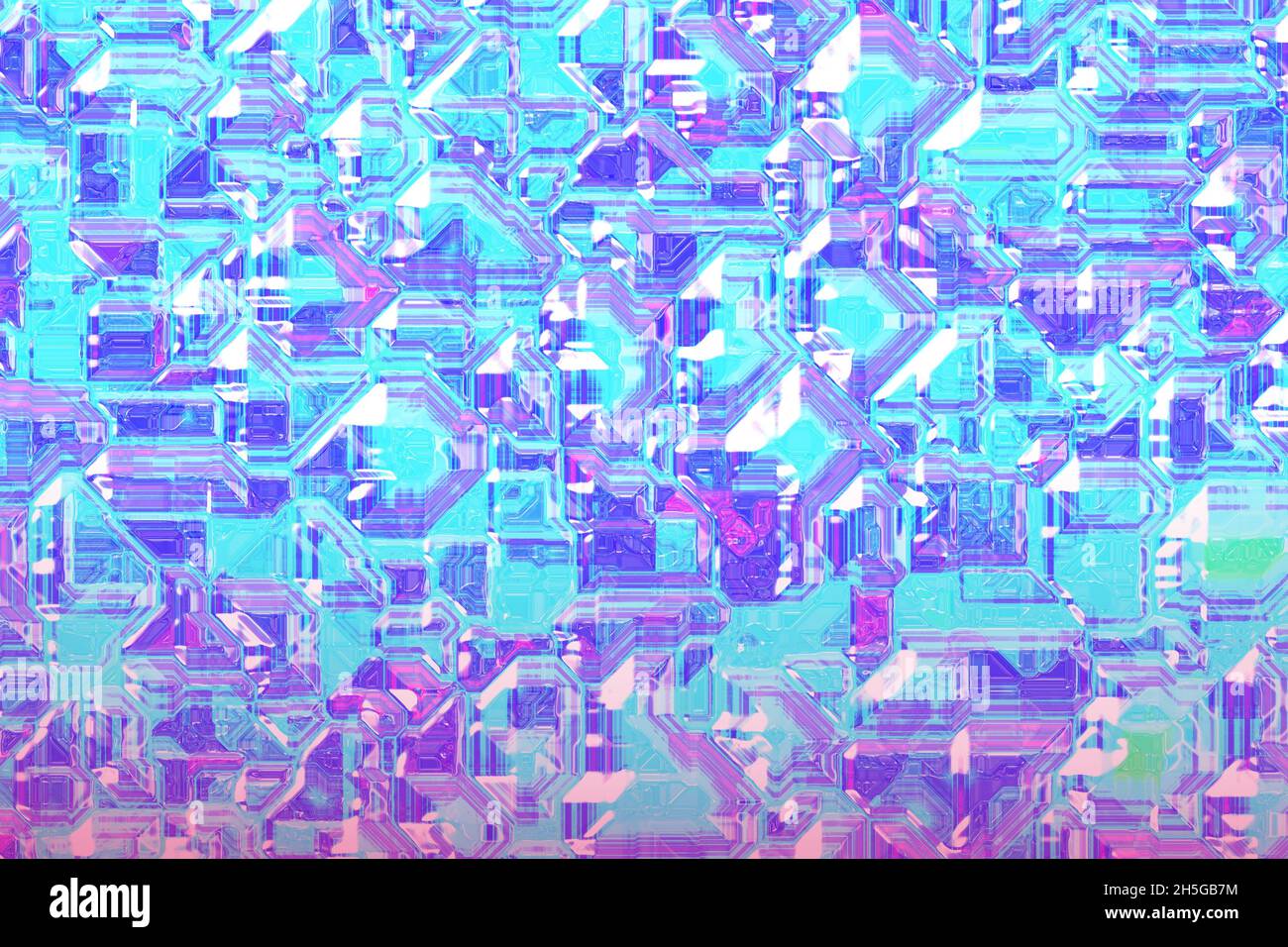 modern electronic crystal template digitally drawn texture illustration ...