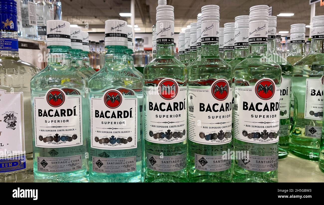 Bacardi rum bottles hi-res stock photography and images - Alamy