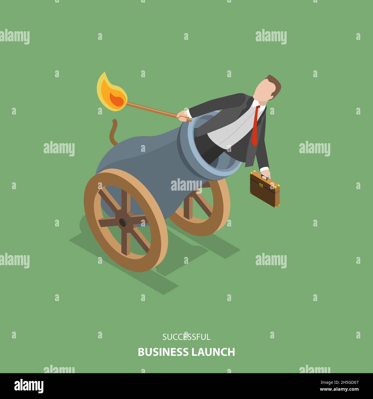 Isometric rocket start up Stock Vector Images - Alamy