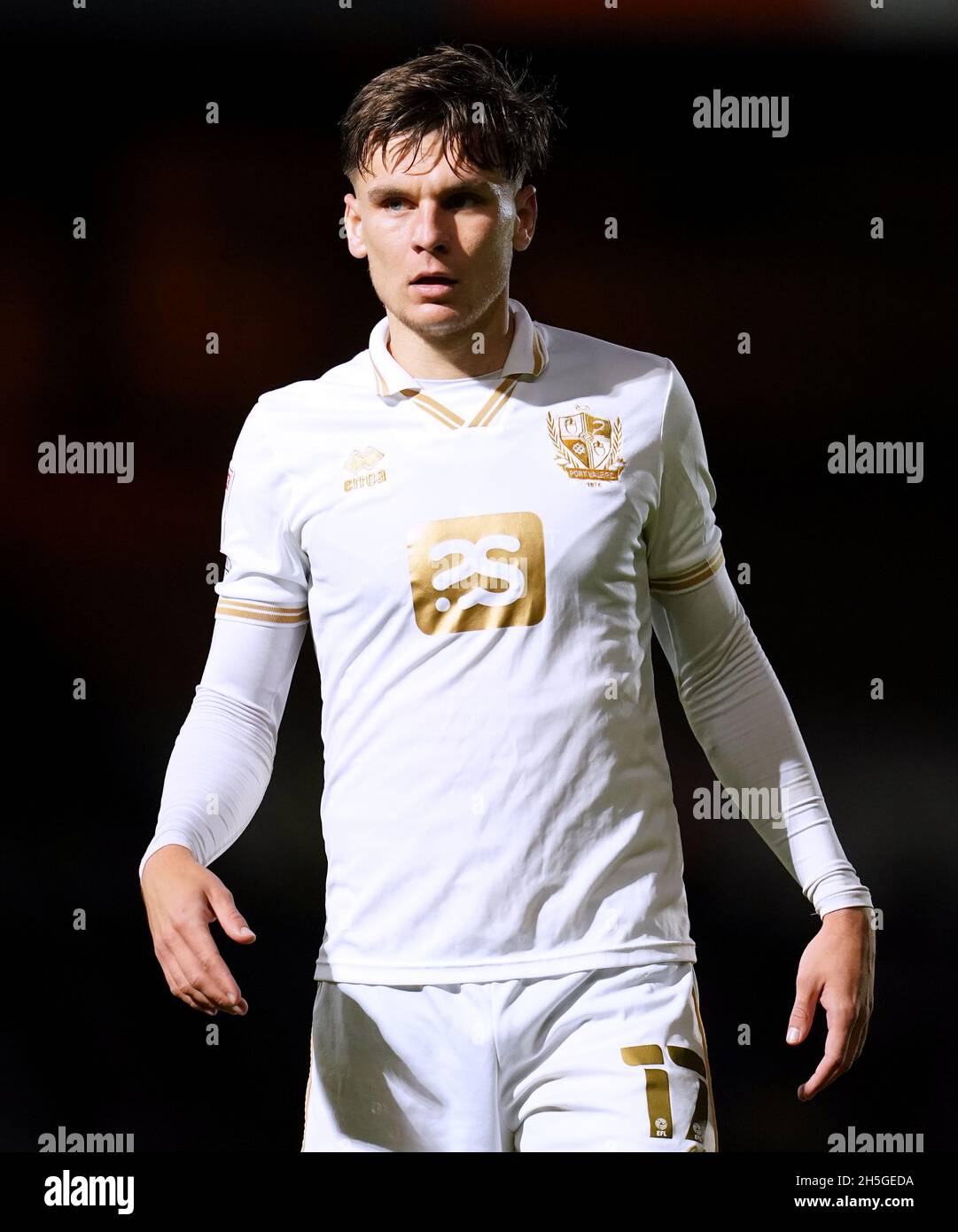 Port Vale's Jake Taylor during the Papa John's Trophy Northern Group D ...