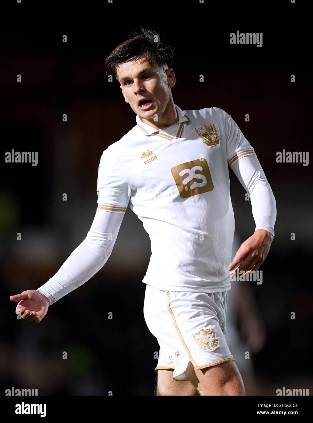 Port Vale's Jake Taylor during the Papa John's Trophy Northern Group D ...