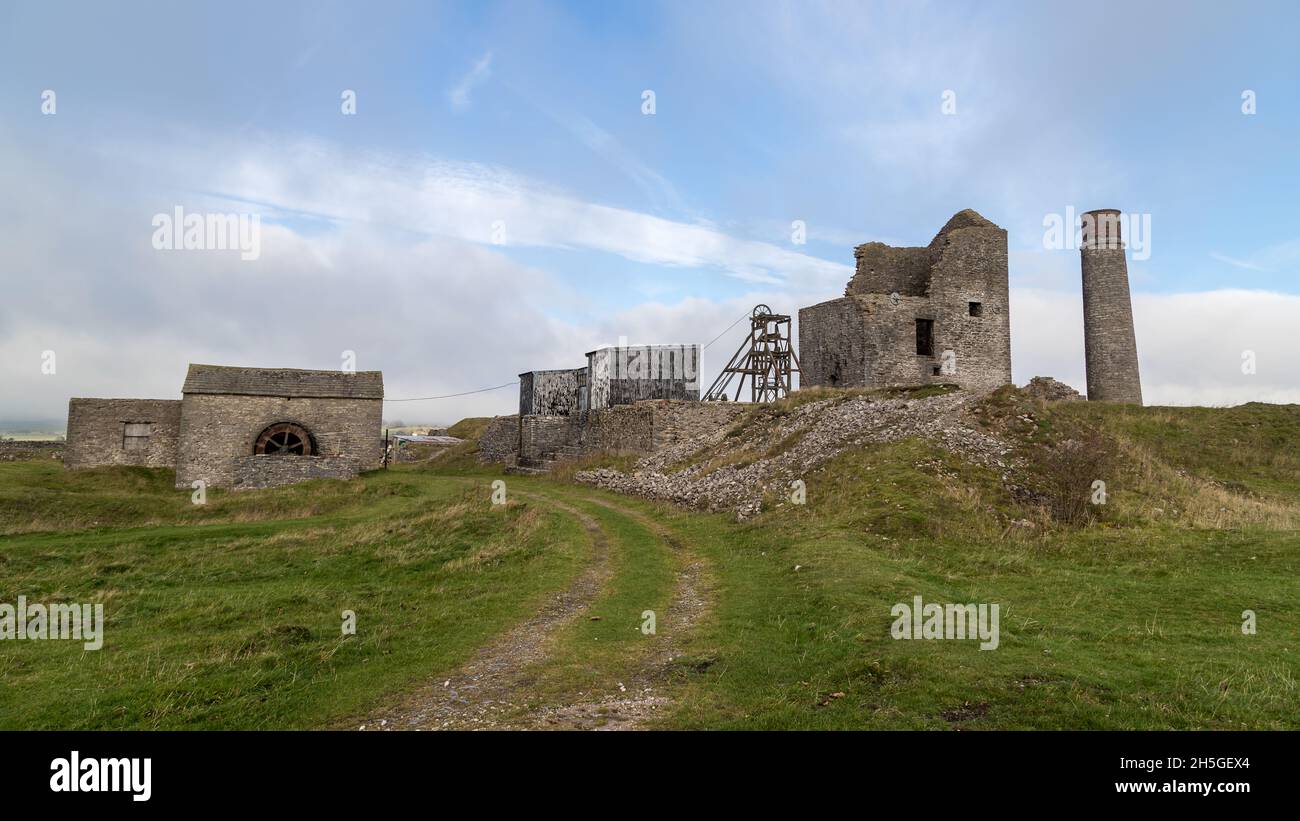 A track up to Magpie Mine which was the last working lead mine in the ...