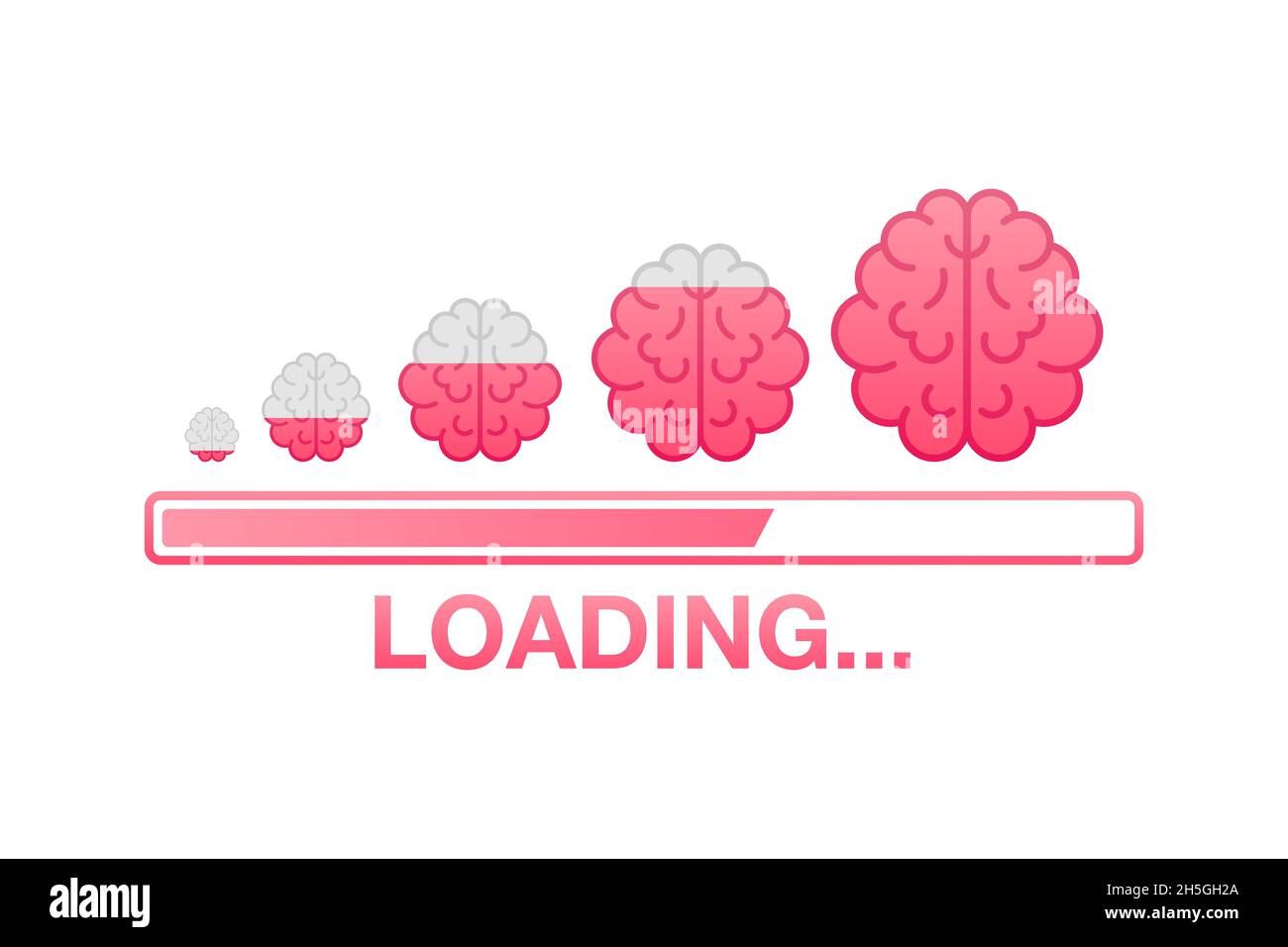 Idea loading concept with idea brain processed on a lightbulb bar ... Idea loading concept with idea brain processed on a lightbulb bar ...