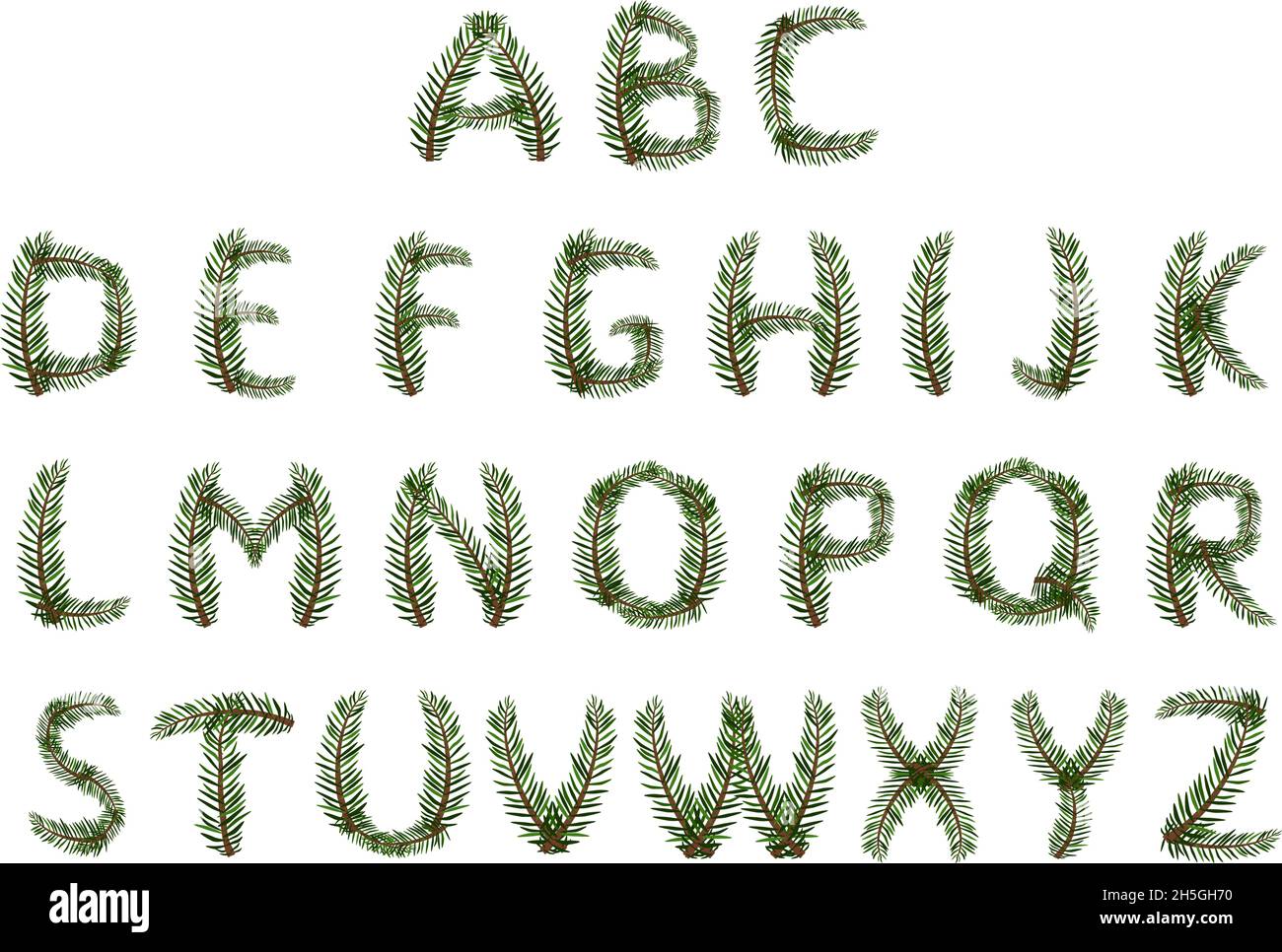 Needle from the tree Stock Vector Images - Alamy