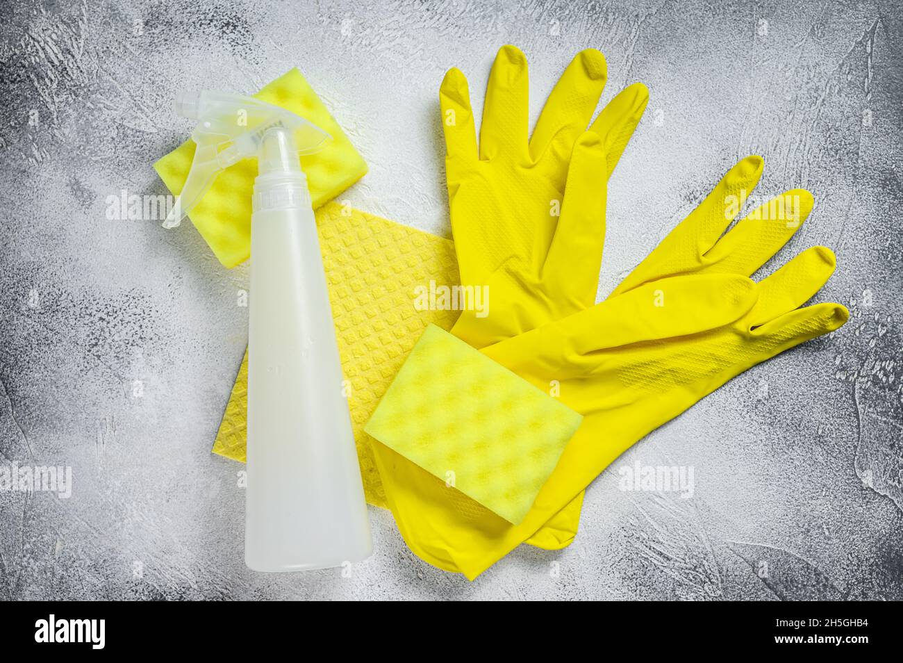 Bathroom and toilet yellow cleaning concept, housecleaning, hygiene ...