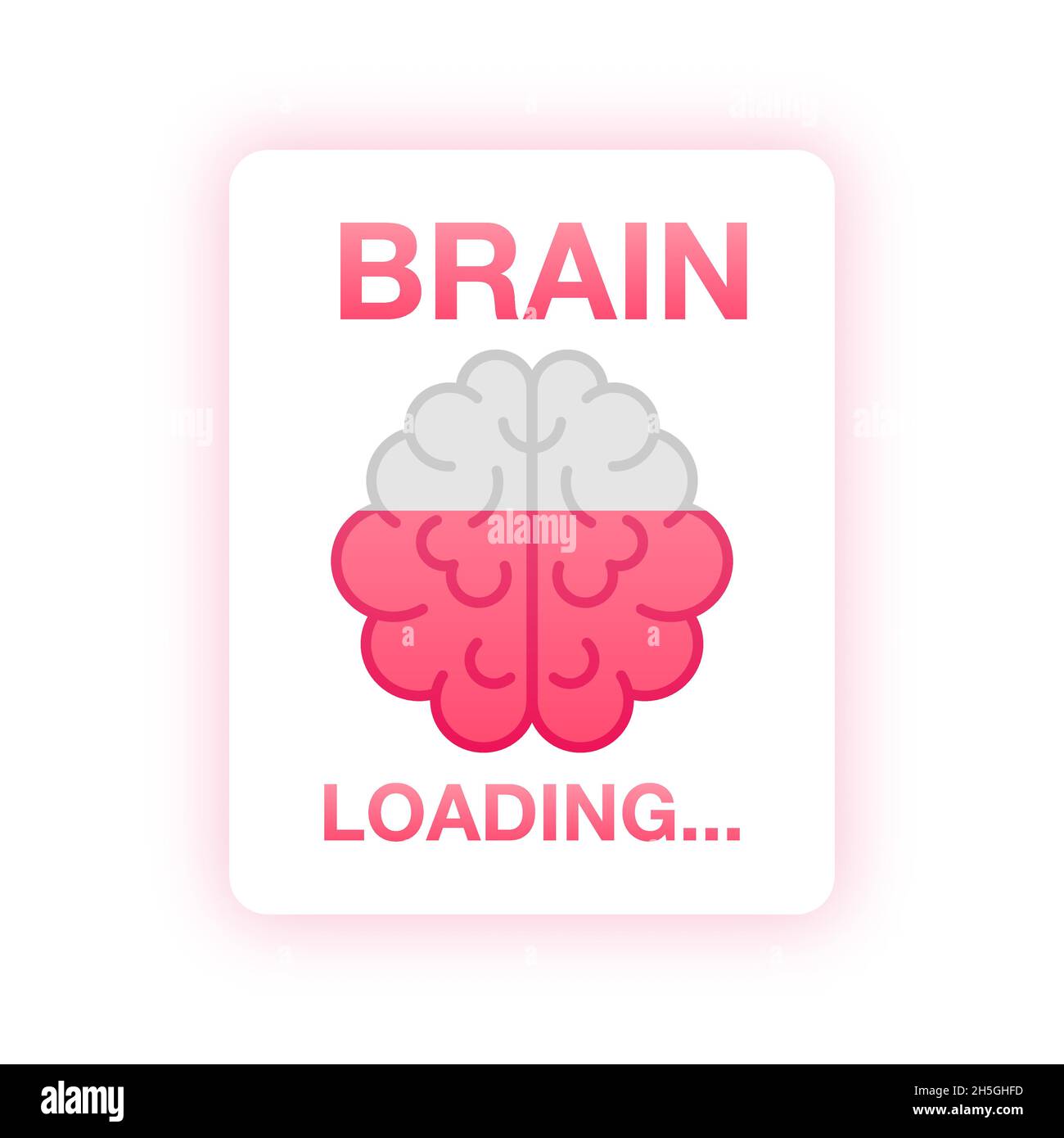 Idea loading concept with idea brain processed on a lightbulb bar ...