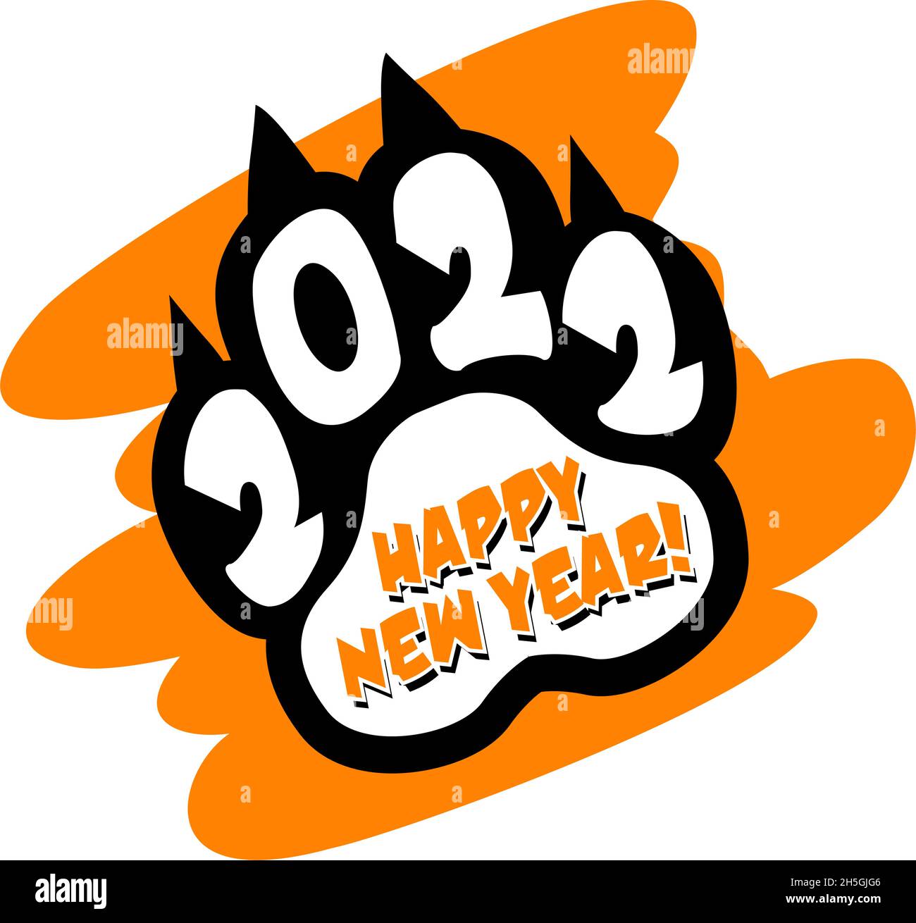 Tiger track logo hi-res stock photography and images - Alamy