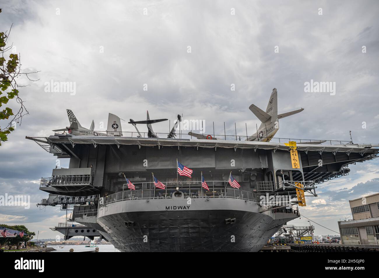 San Diego, California, USA - October 4, 2021: USS Midway Museum ...