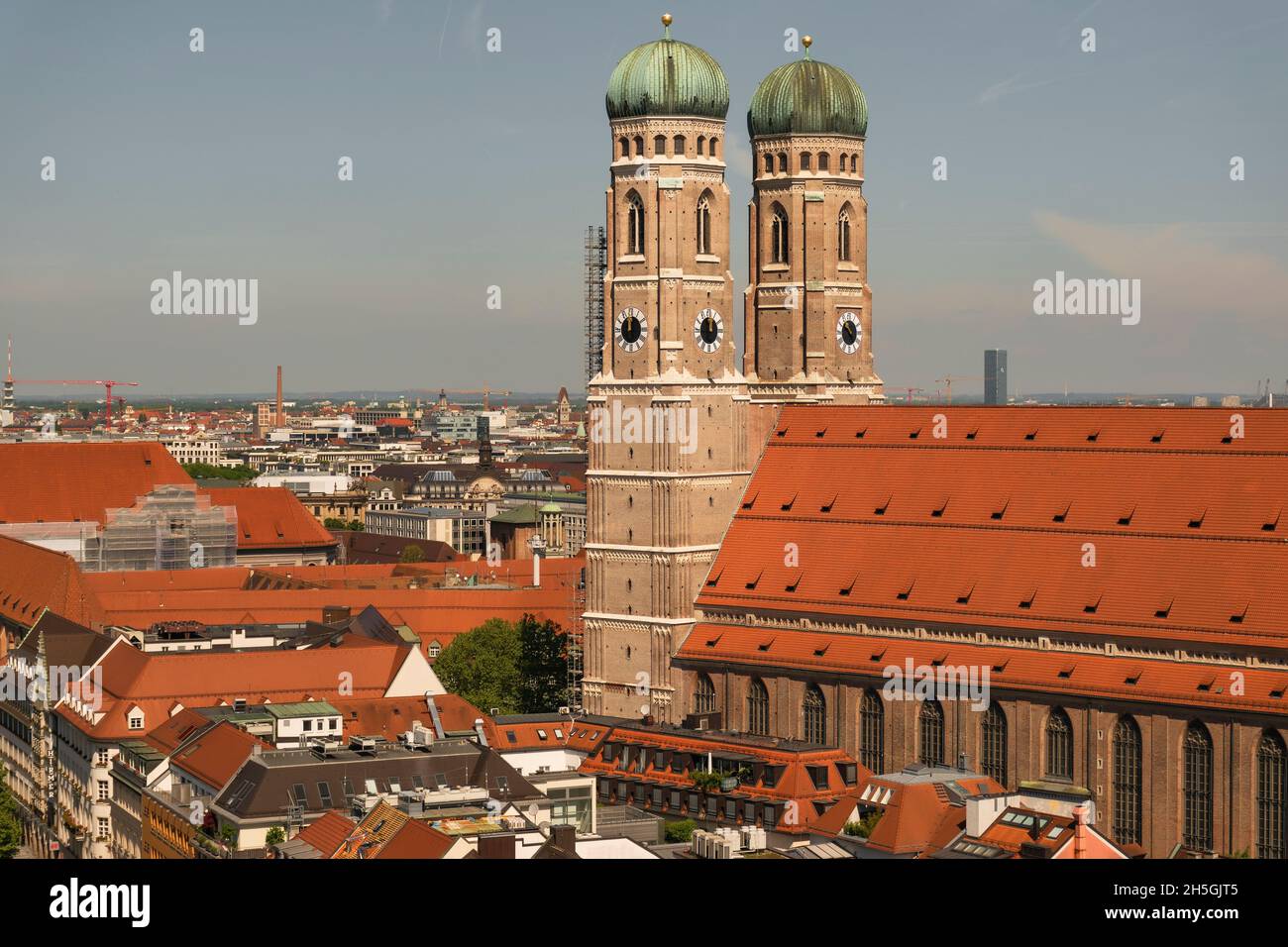 22 May 2019 Munich, Germany - Frauenkirche, gothic church with iconic ...