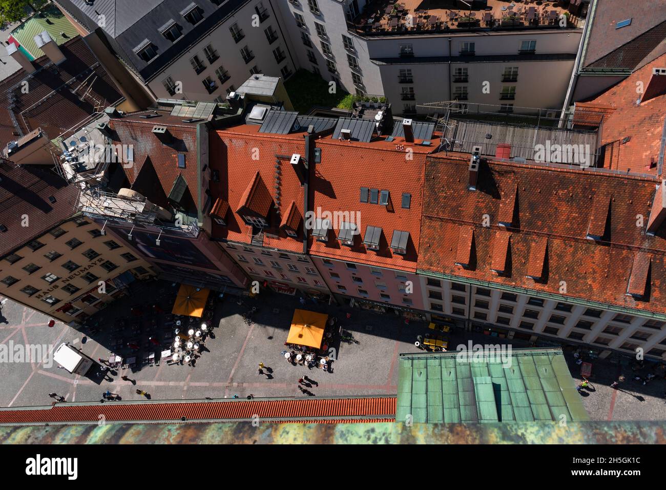 22 May 2019 Munich, Germany - Munich rooftops. panoramic view of Munich ...