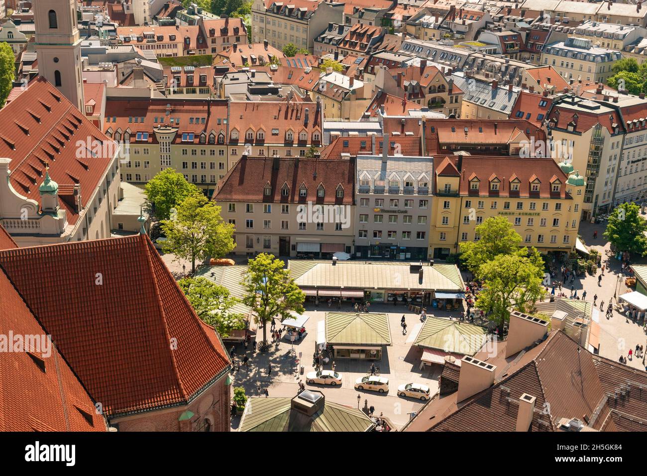 22 May 2019 Munich, Germany - panoramic view of Munich from ...