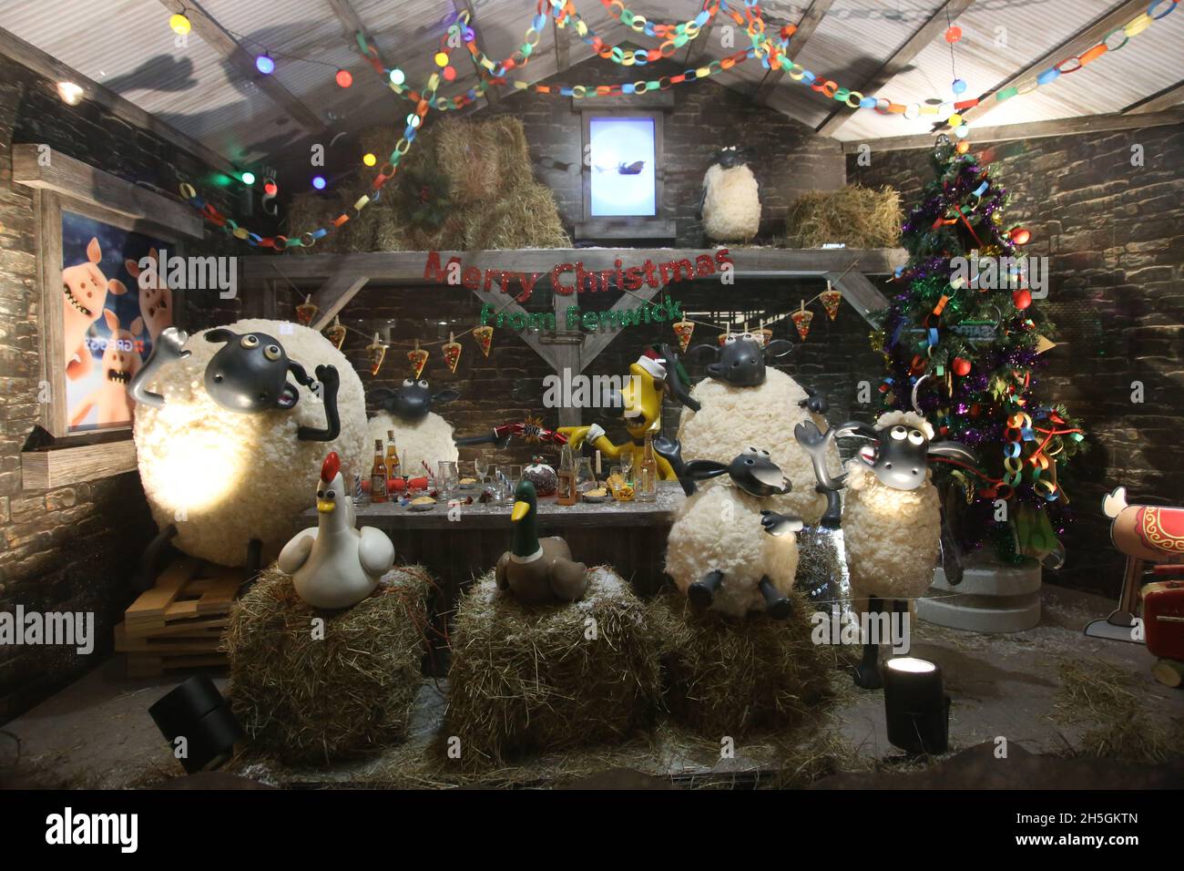 Shaun the sheeps latest film the flight before christmas hi-res stock ...