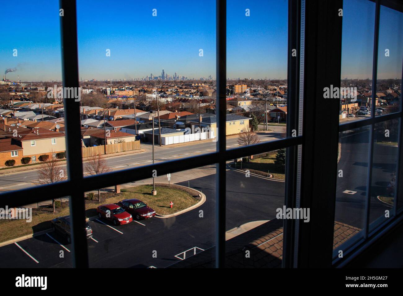 View of the skyline of Chicago, IL, United States of America, seen ...