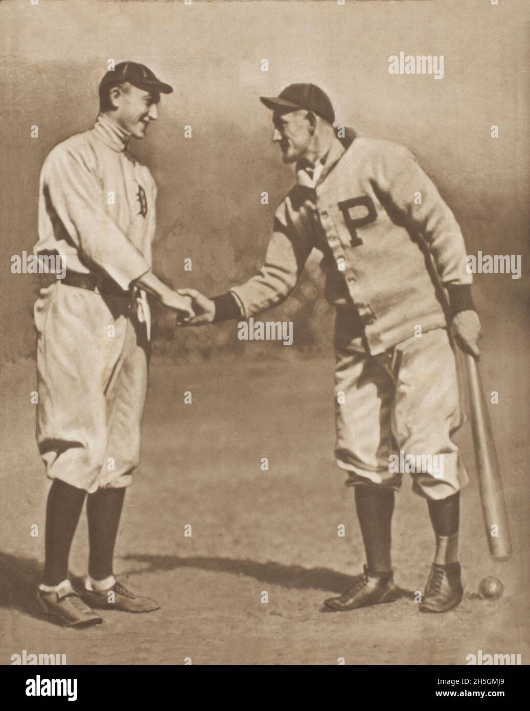 Tyrus Raymond "Ty" Cobb, Detroit Tigers & Johannes Peter "Honus" Wagner ...
