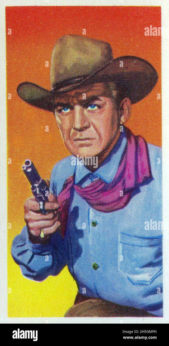 Vintage collectible trading card from a set titled Western Stars ...