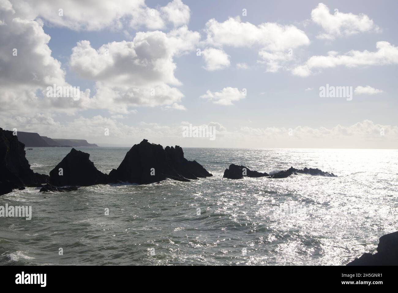 Bideford Quarry skyline Stock Photo - Alamy