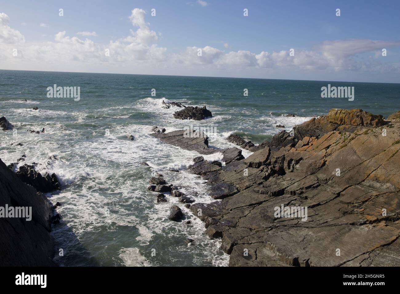 Bideford Quarry skyline Stock Photo - Alamy