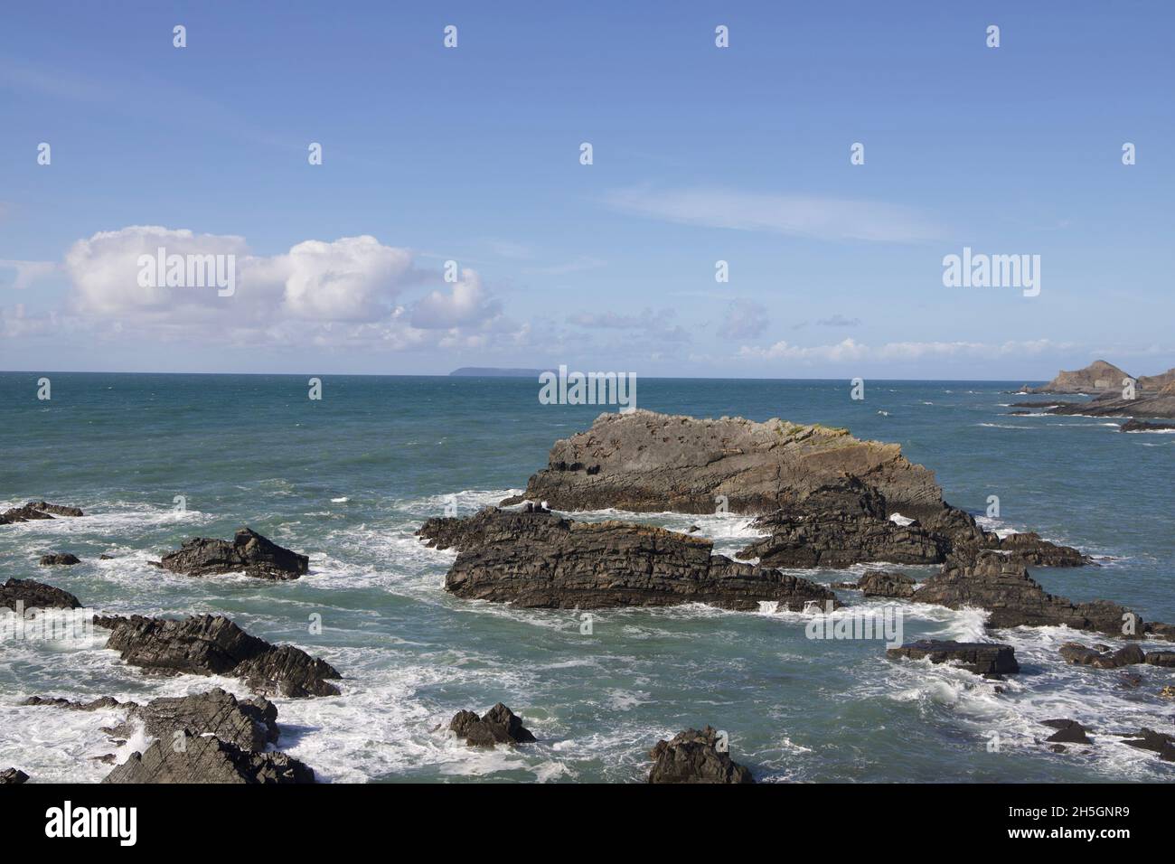 Bideford Quarry skyline Stock Photo - Alamy