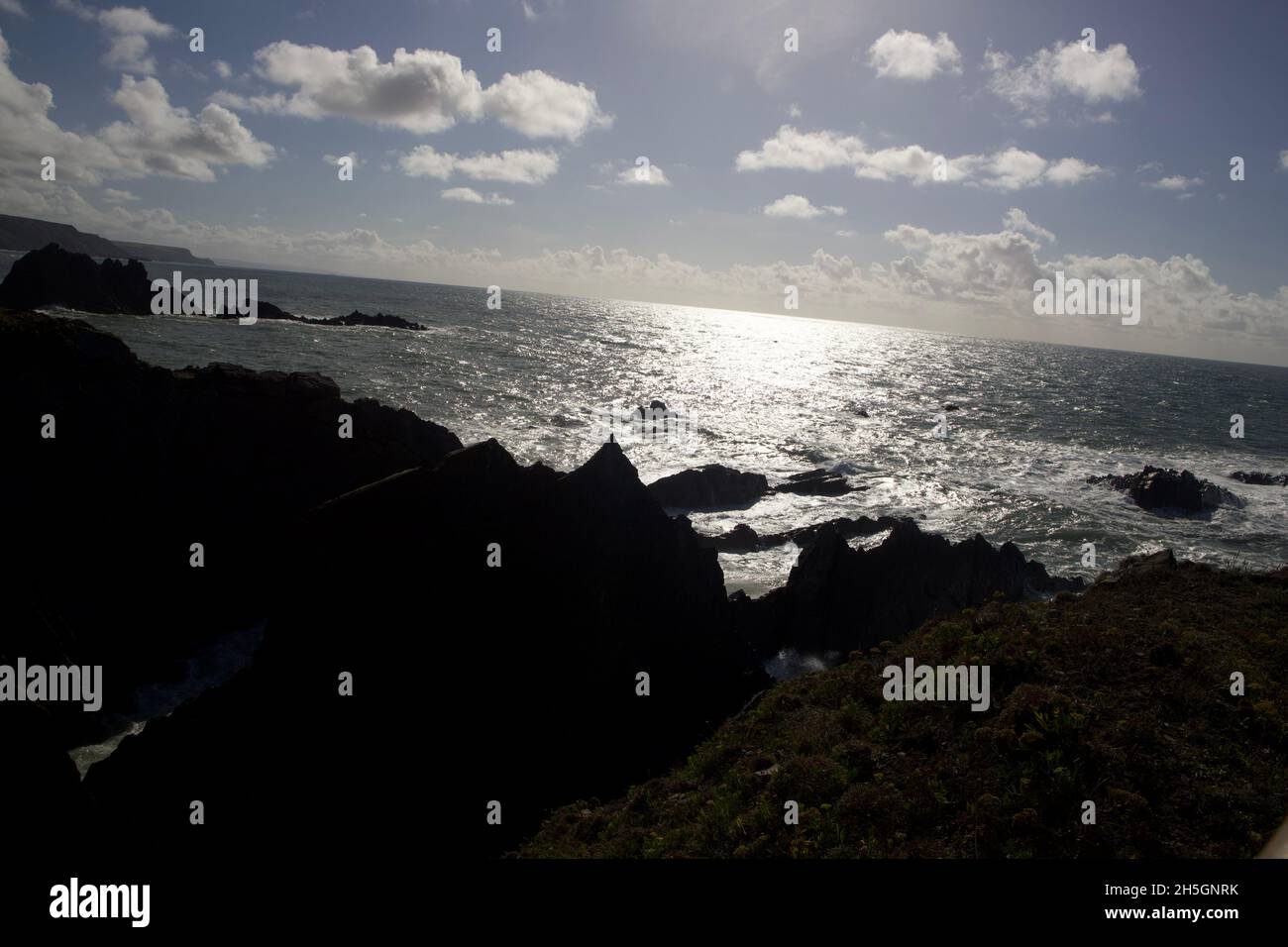 Bideford Quarry skyline Stock Photo - Alamy