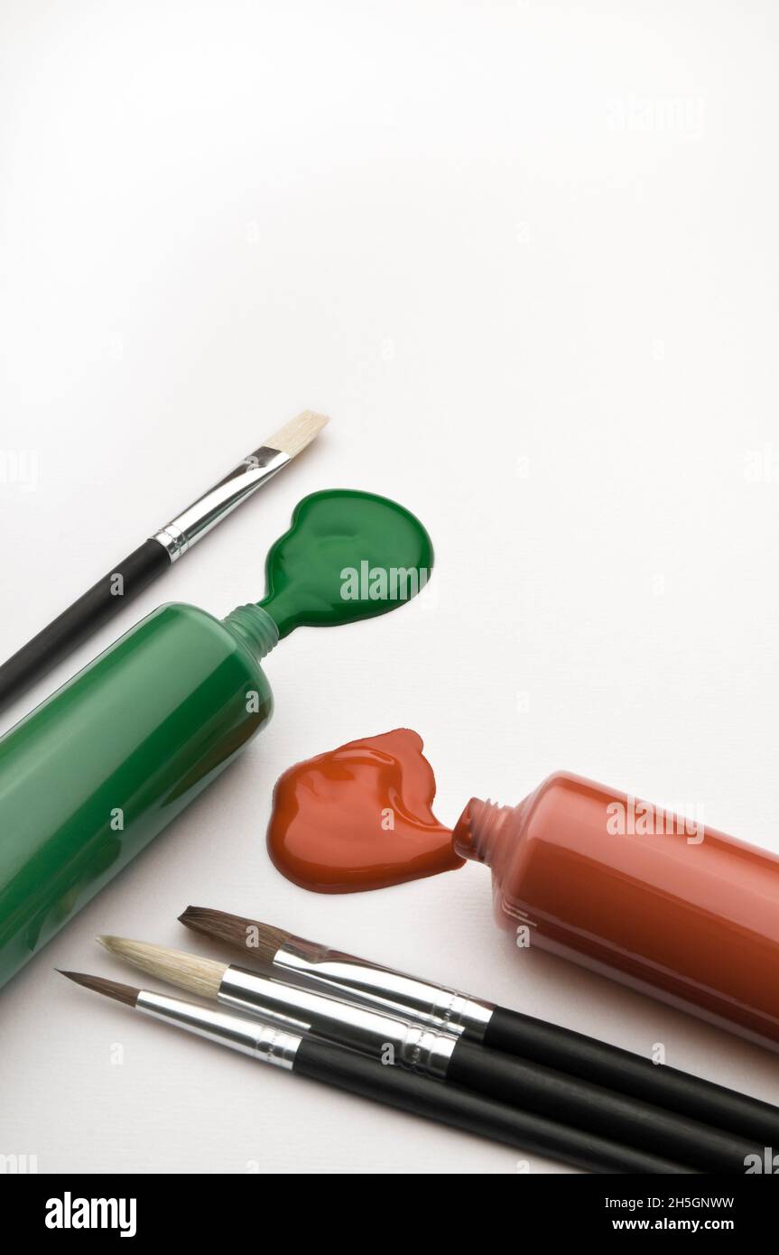 Artist paint brush writing hi-res stock photography and images - Alamy
